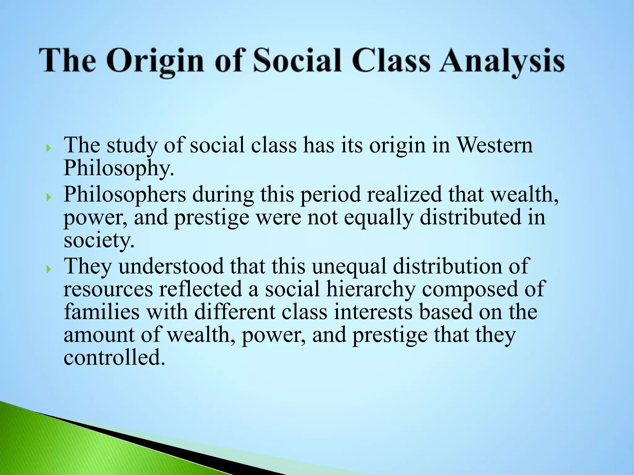 SOCIAL CLASS | PPTX