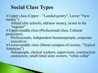 SOCIAL CLASS | PPTX