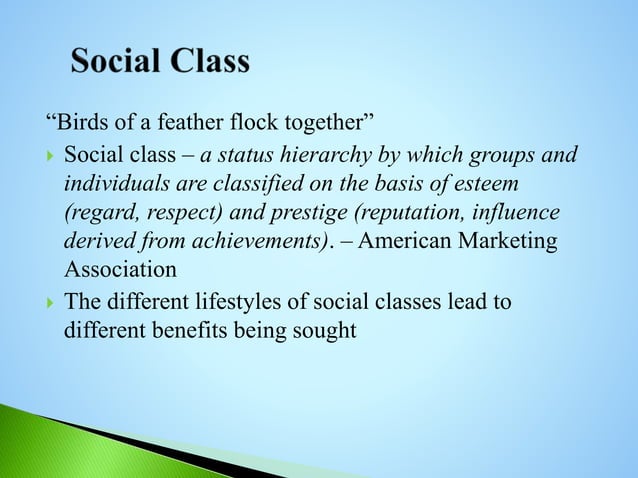 SOCIAL CLASS | PPTX | Education
