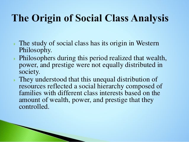 SOCIAL CLASS