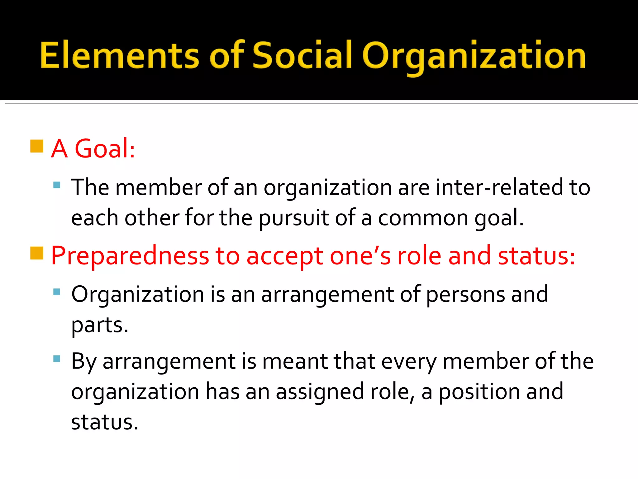 Social organisation and social system | PPT