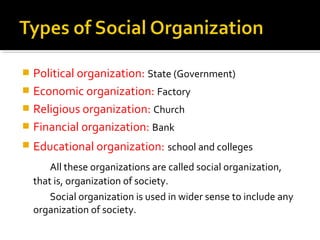 Social organisation and social system | PPT