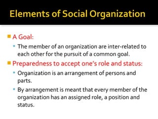 Social organisation and social system | PPT