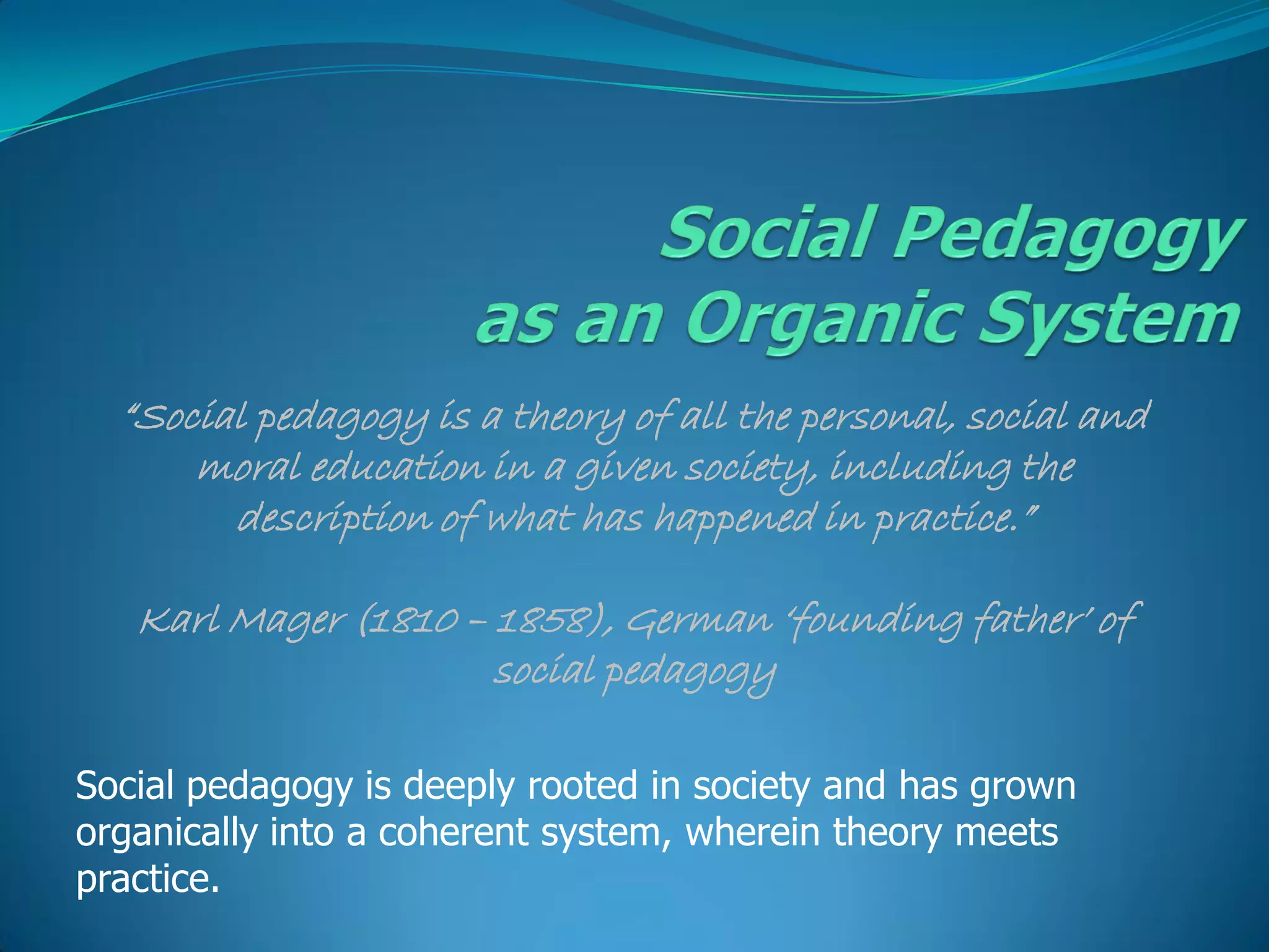 Social Pedagogy Induction Them Pra Presentation | PDF