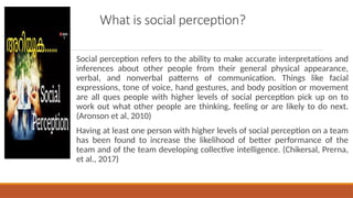 Global Voices and Social Vision - Social Perception | PPTX