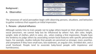 Global Voices and Social Vision - Social Perception | PPTX