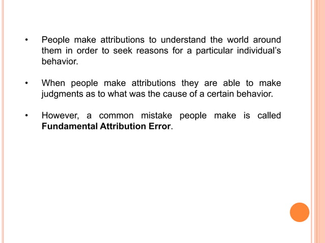 Social perception & attribution | PPTX | Science