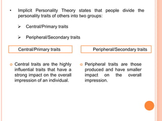 Social perception & attribution | PPTX