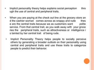 Social perception & attribution | PPTX