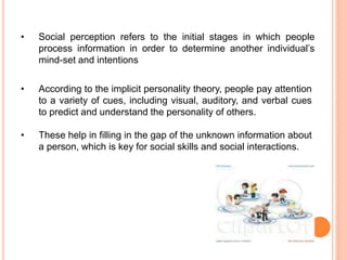 Social perception & attribution | PPTX