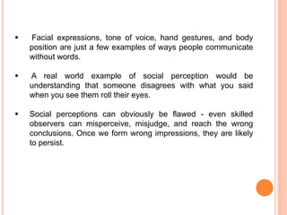 Social perception & attribution | PPTX