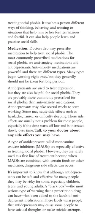 Social phobia | PDF