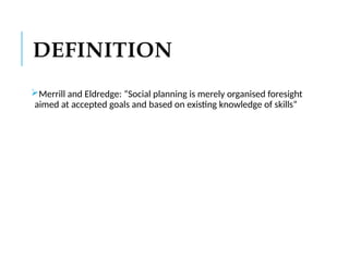 Social planning - PowerPoint Presentation | PPTX