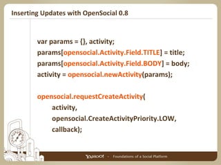 Foundations of a Social Application Platform | PPT