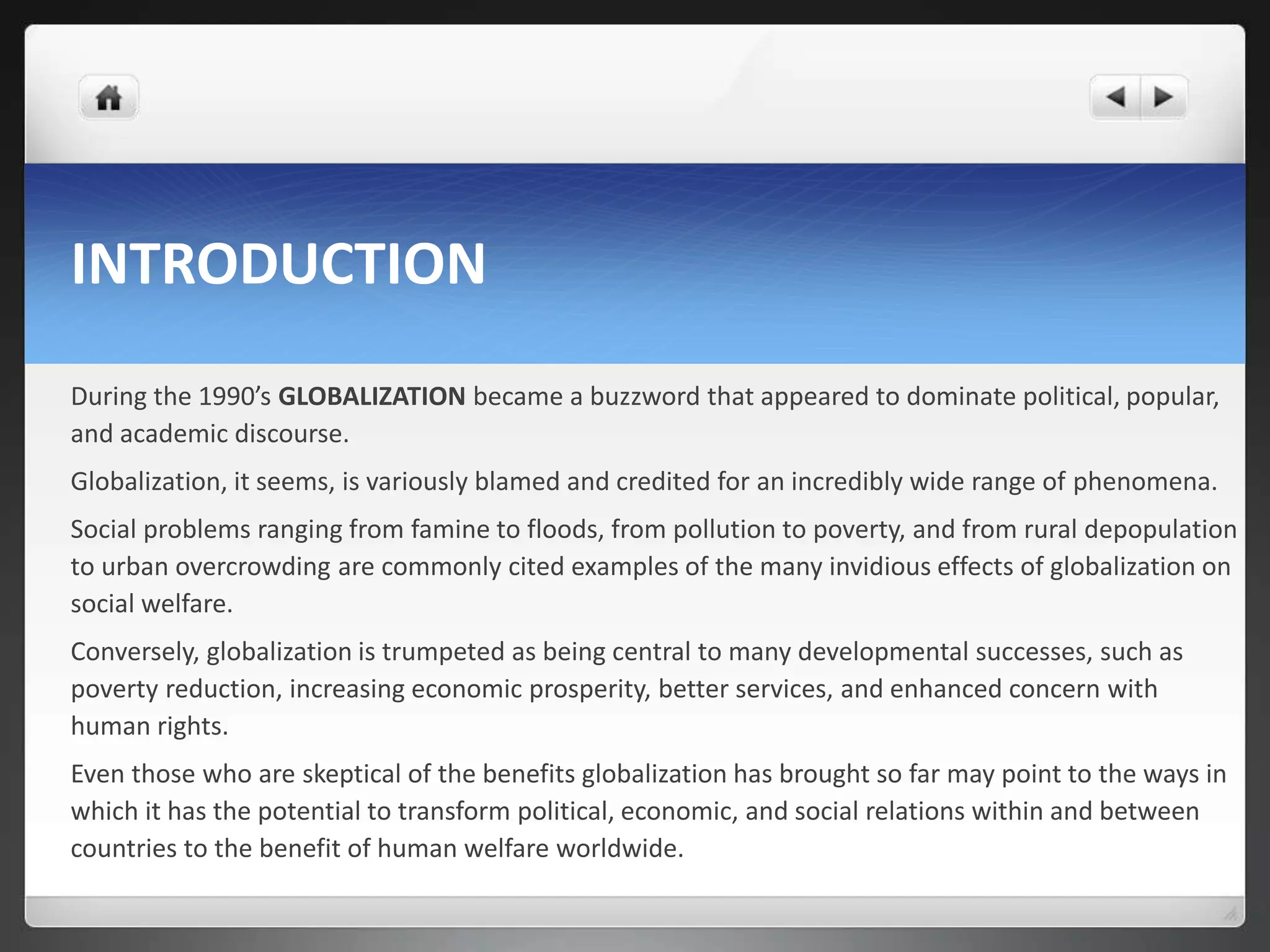 Globalization and Social policy | PPTX