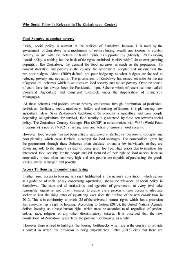 Social policy assignment | DOCX