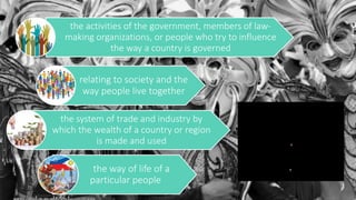 Social, political, economic & cultural issues of the ph | PPTX