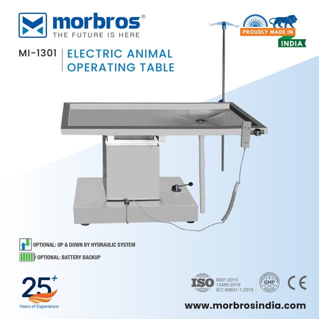 MI-1301 ELECTRIC ANIMAL OPERATING TABLE | PDF