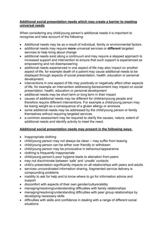 Social presentation descriptor | PDF