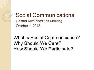 Central Administration Presentation | PPSX