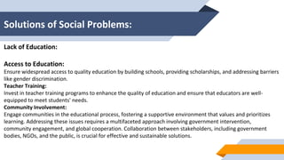 Social Problem of causes and Solutions By Ammara Arshad Nadia Ehtisham.pptx