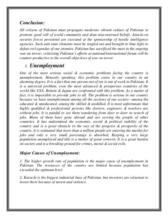 Social problems of Pakistan