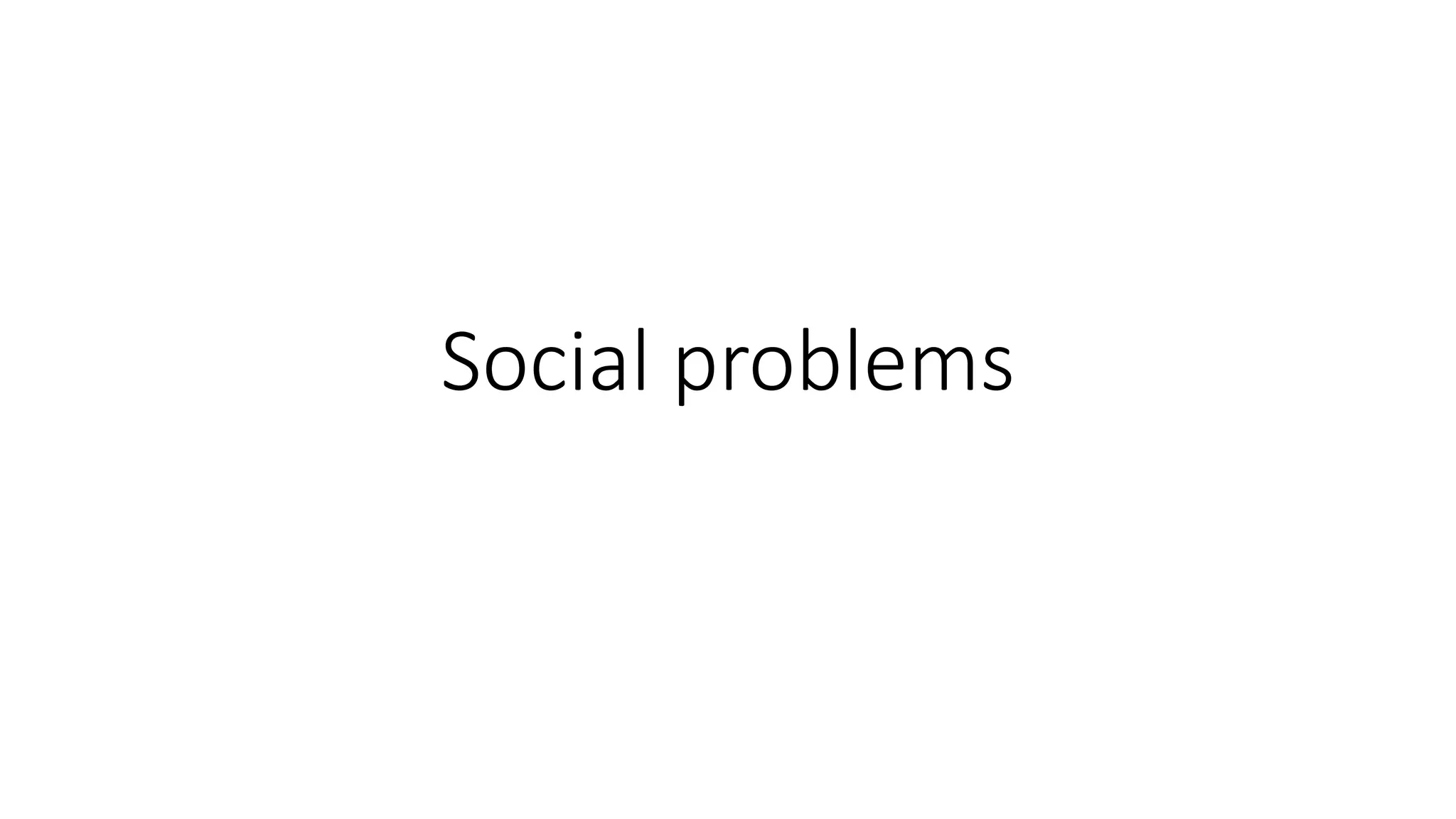 Introduction to Social problems | PPTX