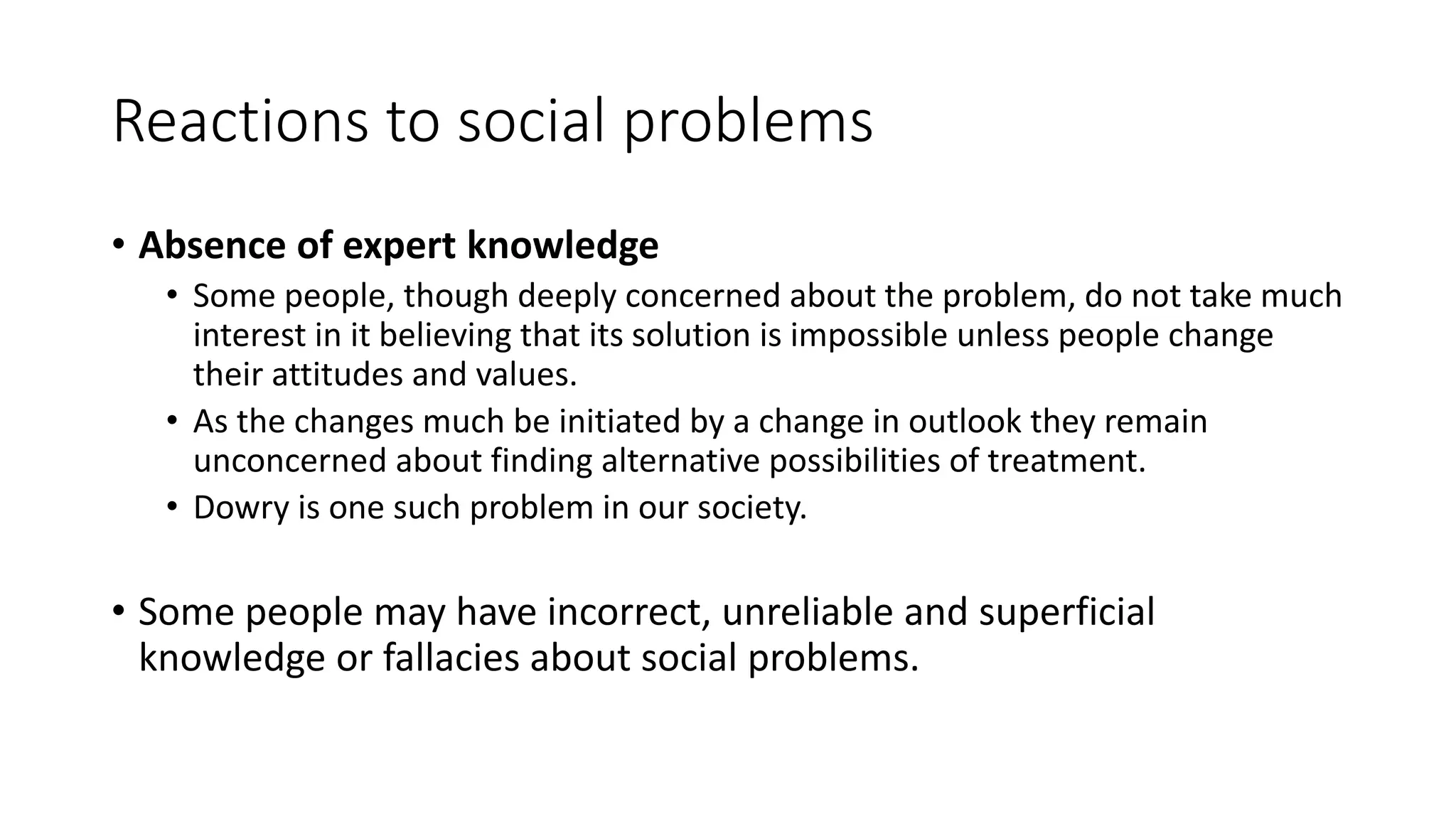 Introduction to Social problems | PPTX | Medical Health