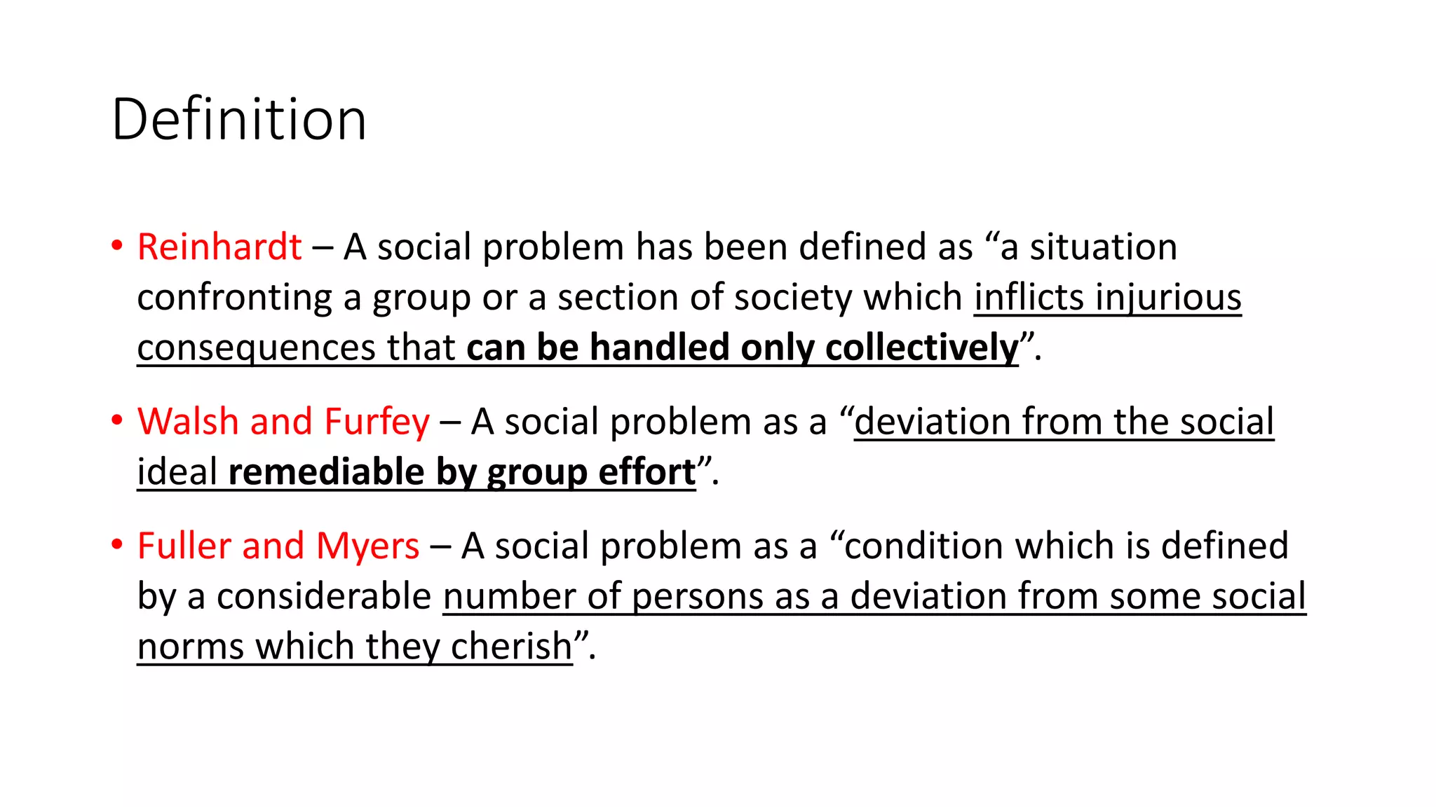 Introduction to Social problems | PPTX