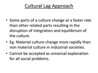 Theoretical Approaches to Social Problems | PPTX