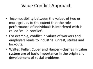 Theoretical Approaches to Social Problems | PPTX