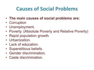 Social problems in society | PDF