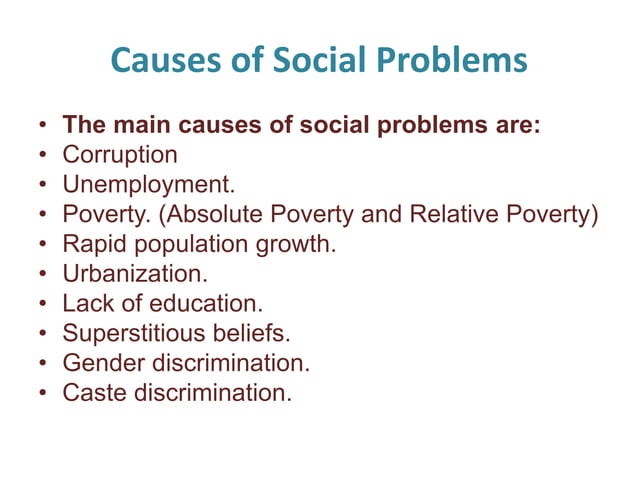 Social problems in society | PDF | Debated Sensitive Social Issues ...