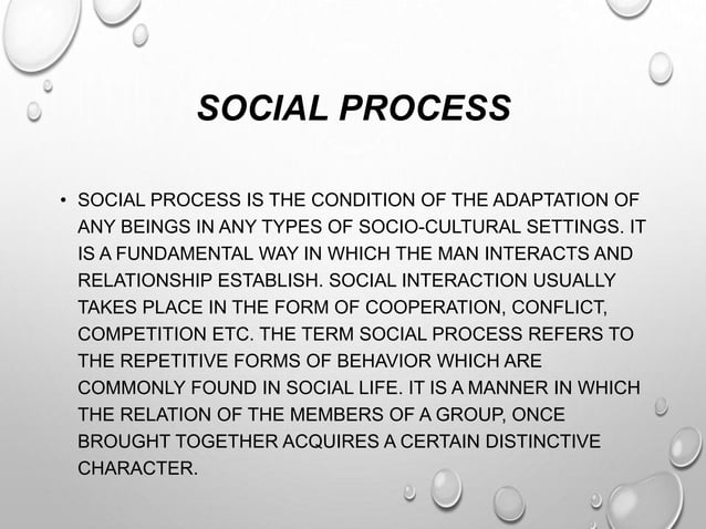 Social process presentation | PPTX