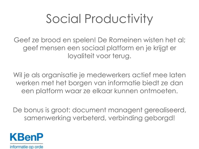 Social Productivity | PPTX