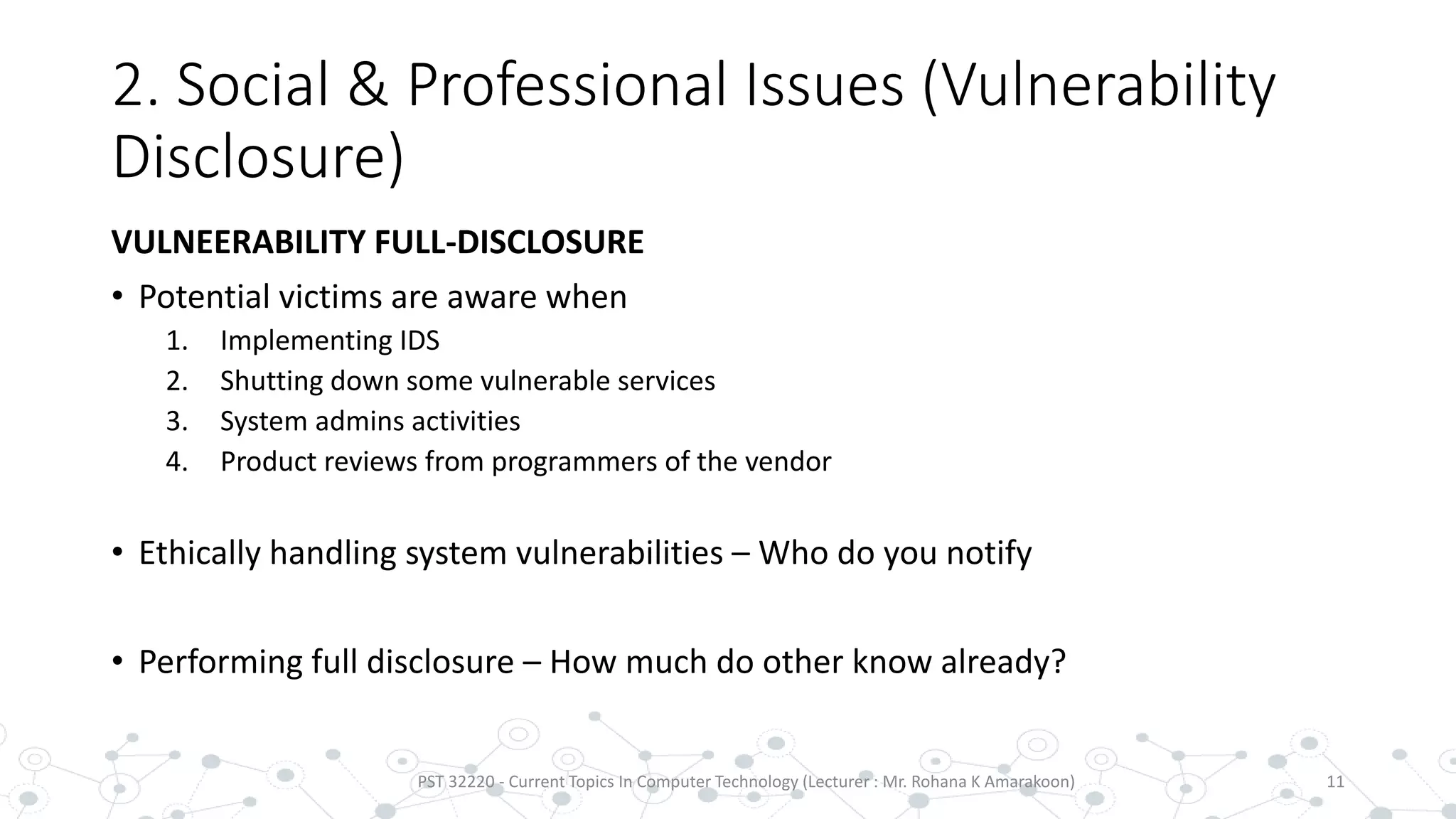 Social & professional issues in IT | PPTX