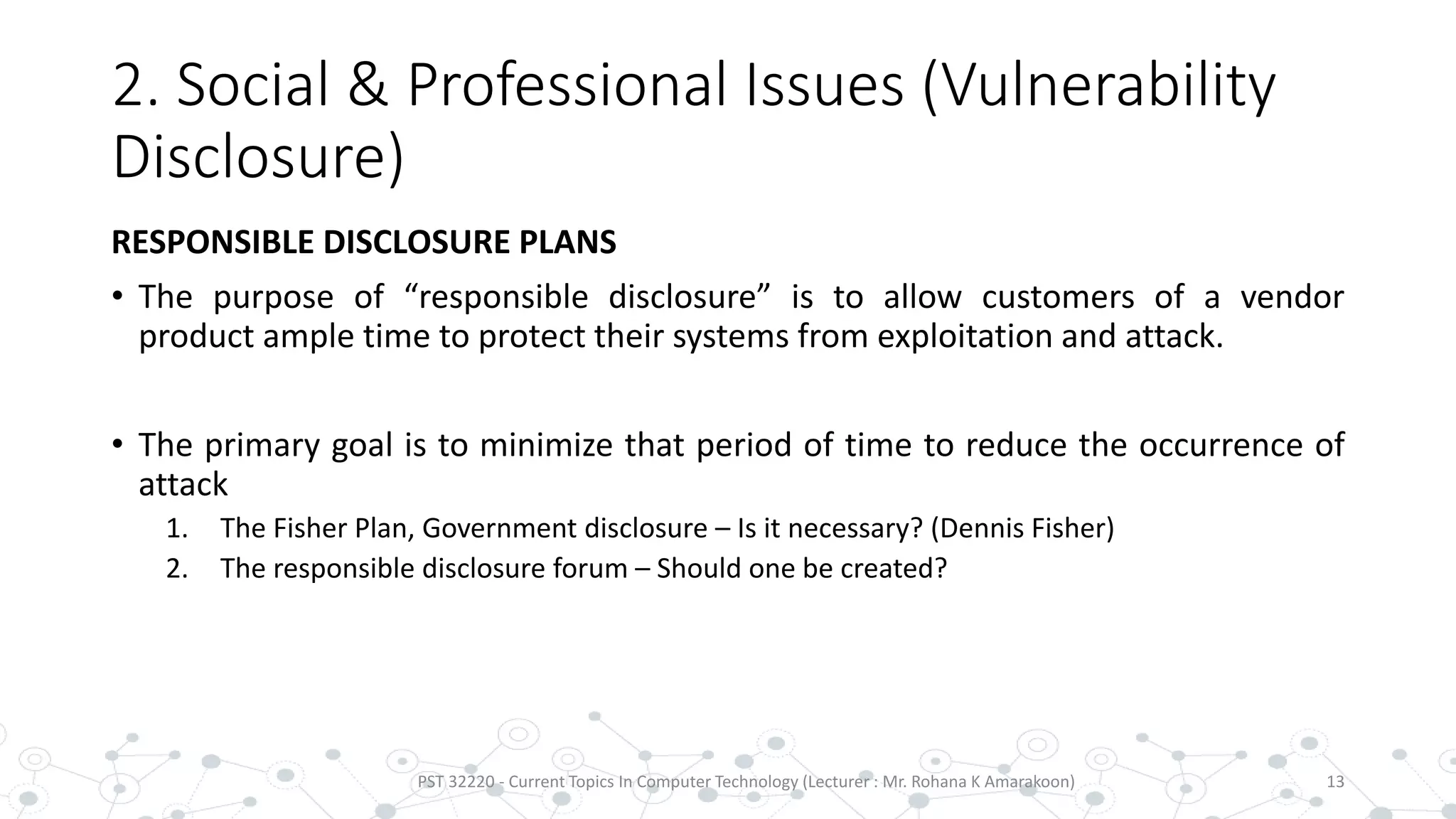 Social & professional issues in IT | PPTX