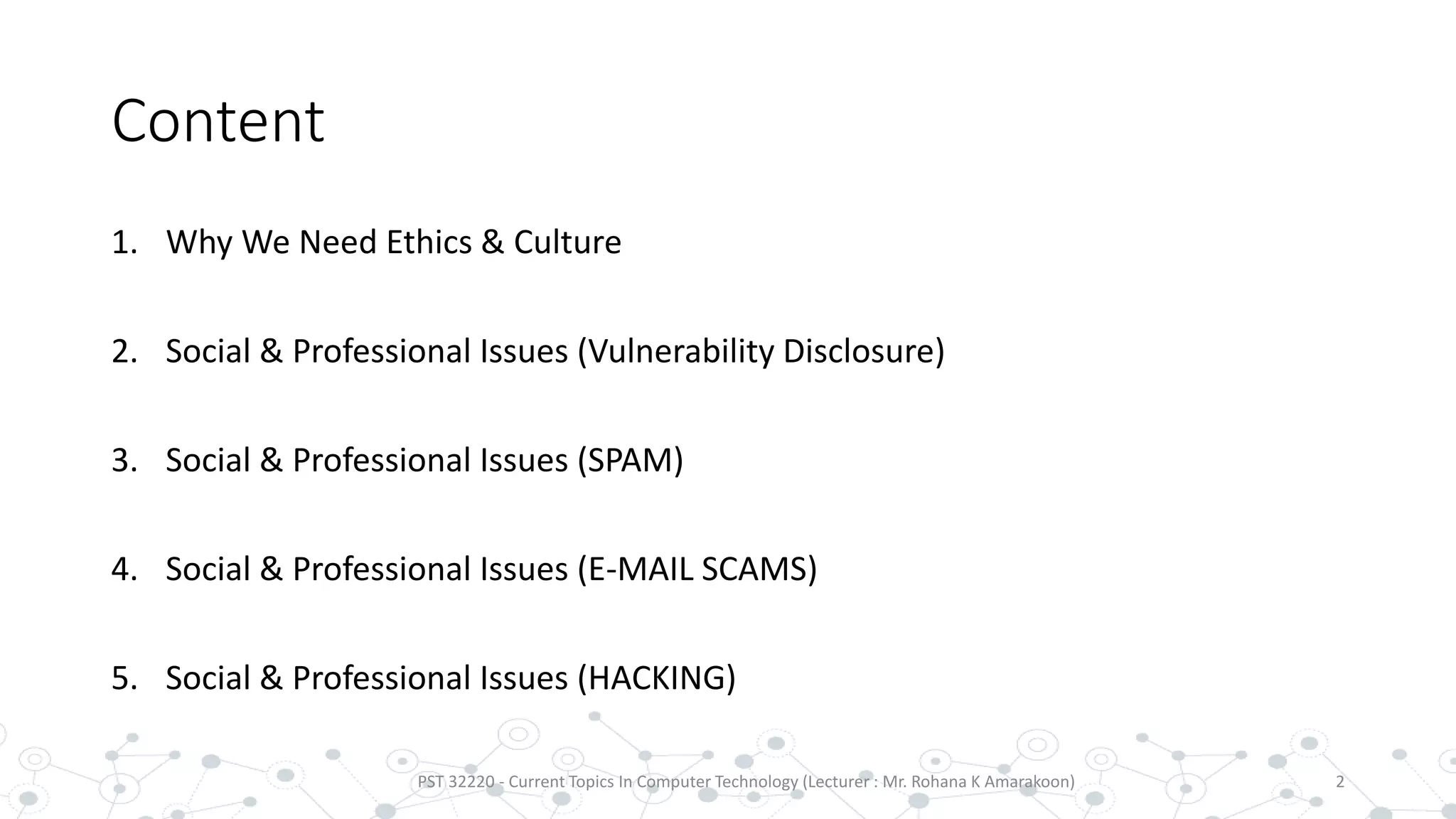 Social & professional issues in IT | PPTX