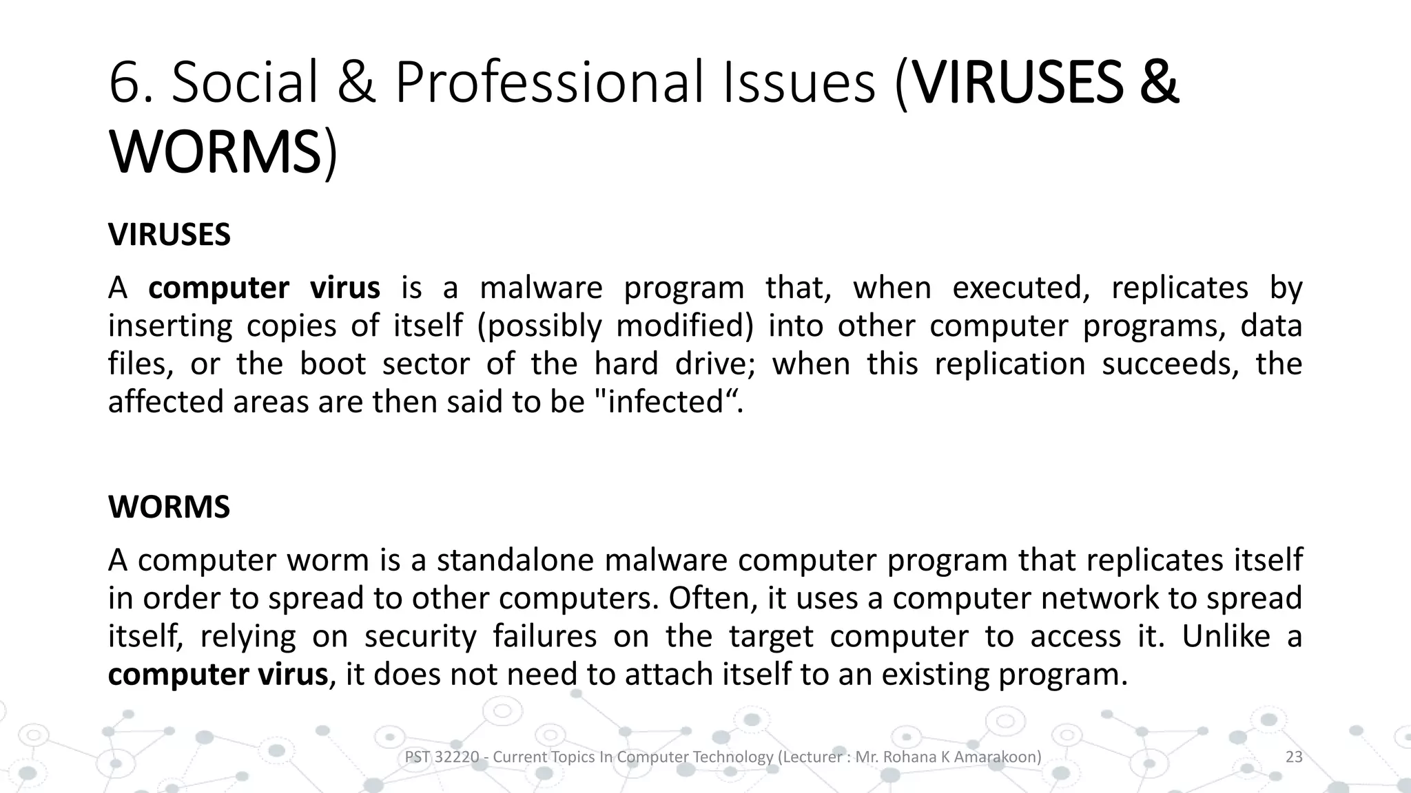 Social & professional issues in IT | PPTX