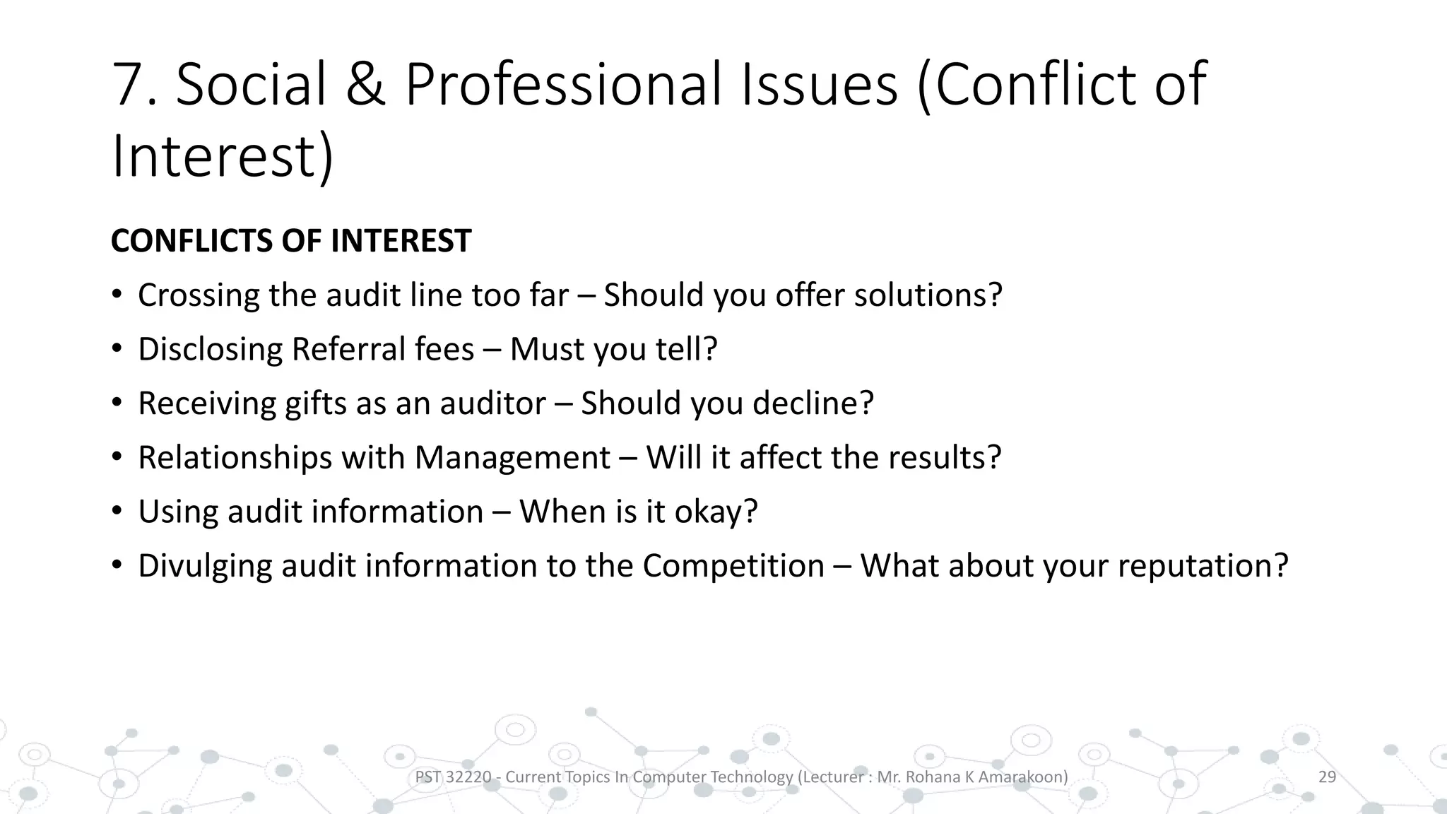 Social & professional issues in IT | PPTX