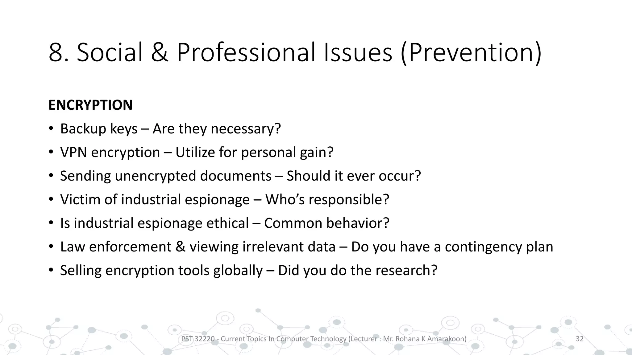 Social & professional issues in IT | PPTX