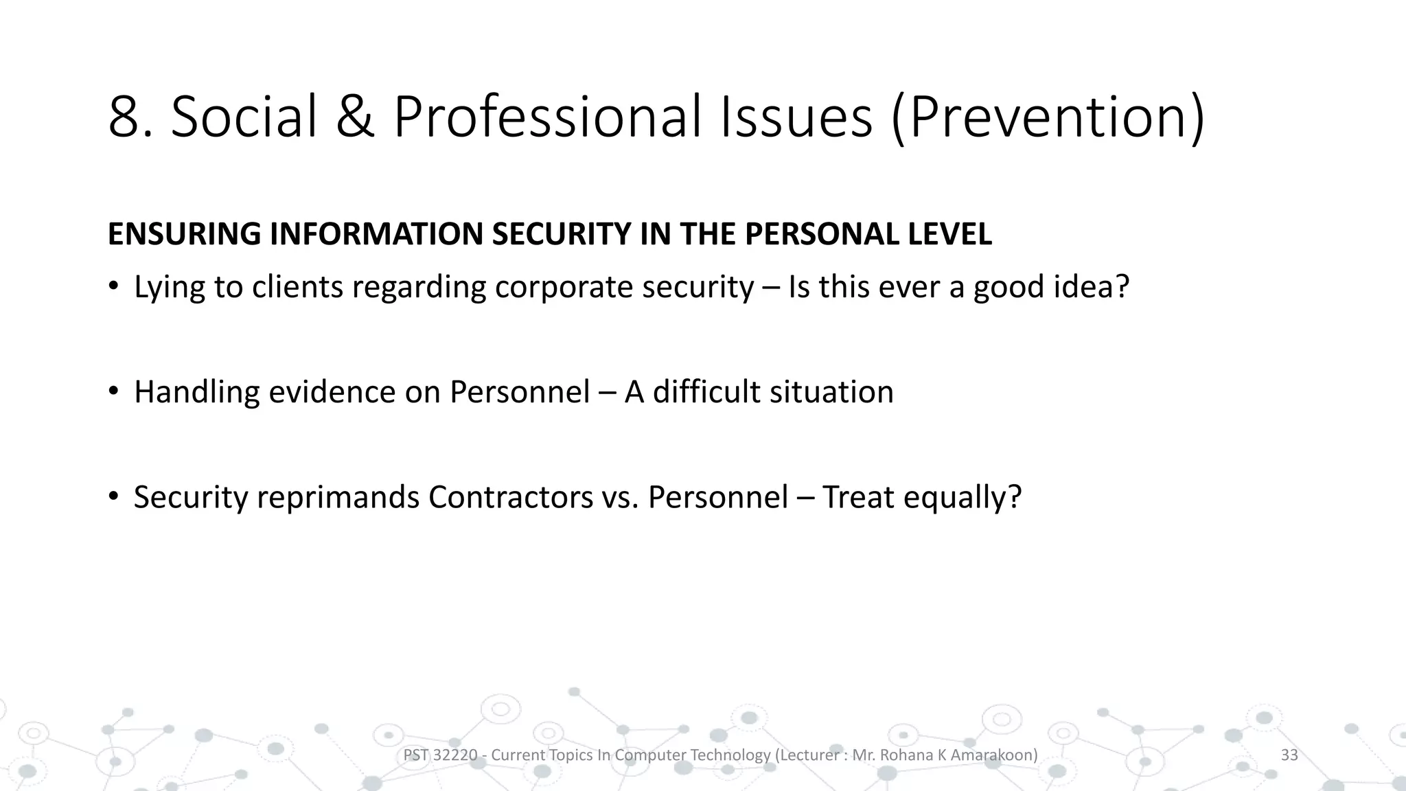 Social & professional issues in IT | PPTX