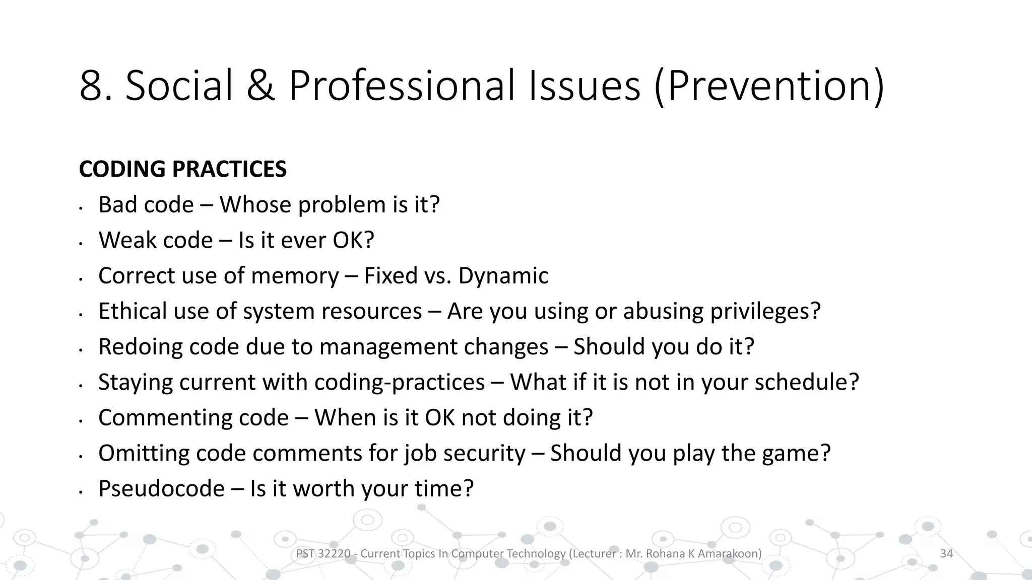 Social & professional issues in IT | PPTX