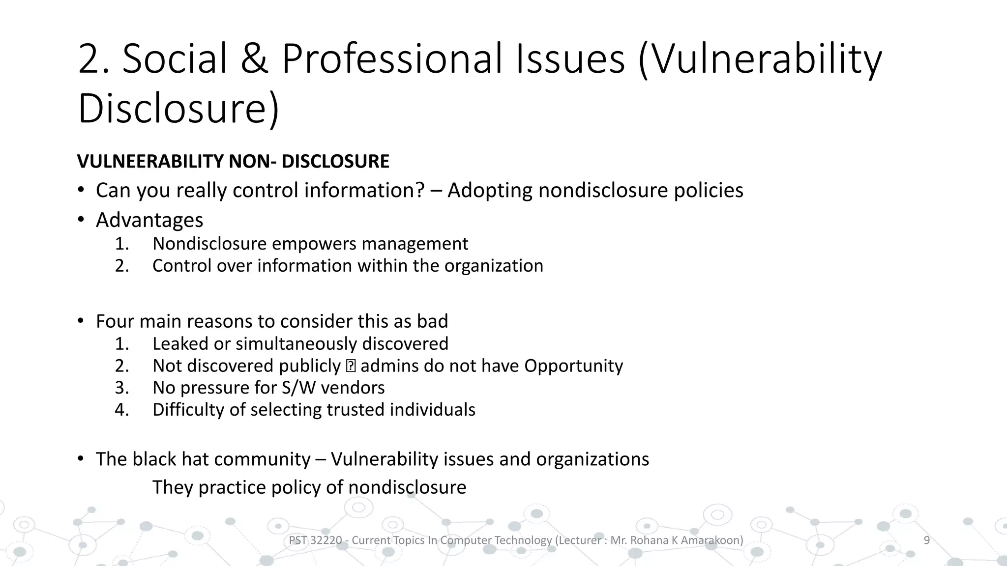Social & professional issues in IT | PPTX