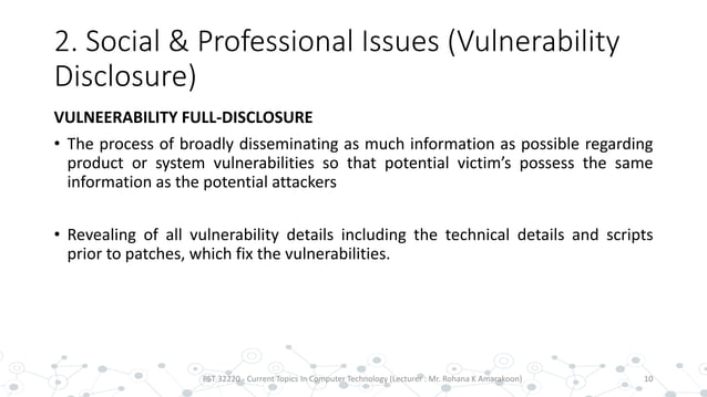 Social & professional issues in IT | PPTX | Email | Internet