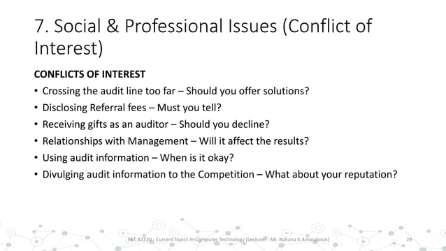 Social & professional issues in IT | PPTX | Email | Internet