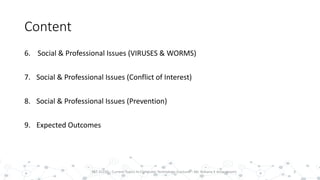 Social & professional issues in IT | PPTX