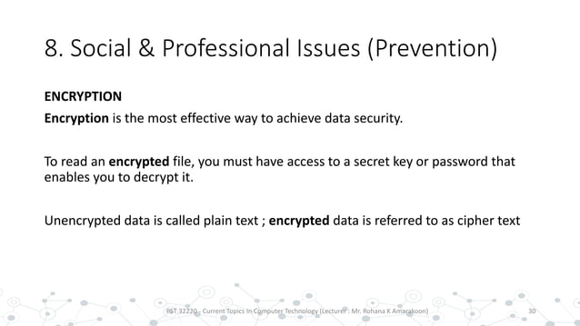 Social & professional issues in IT | PPTX | Email | Internet