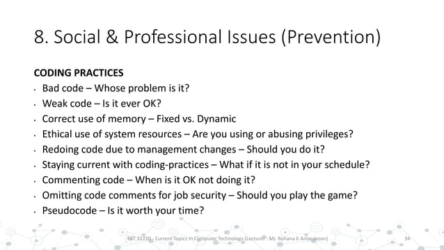 Social & professional issues in IT | PPTX | Email | Internet