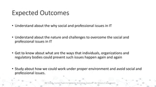 Social & professional issues in IT | PPTX